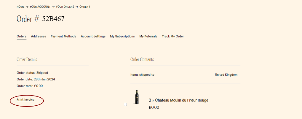 Can I get an invoice for my purchase? – The Wine Flyer